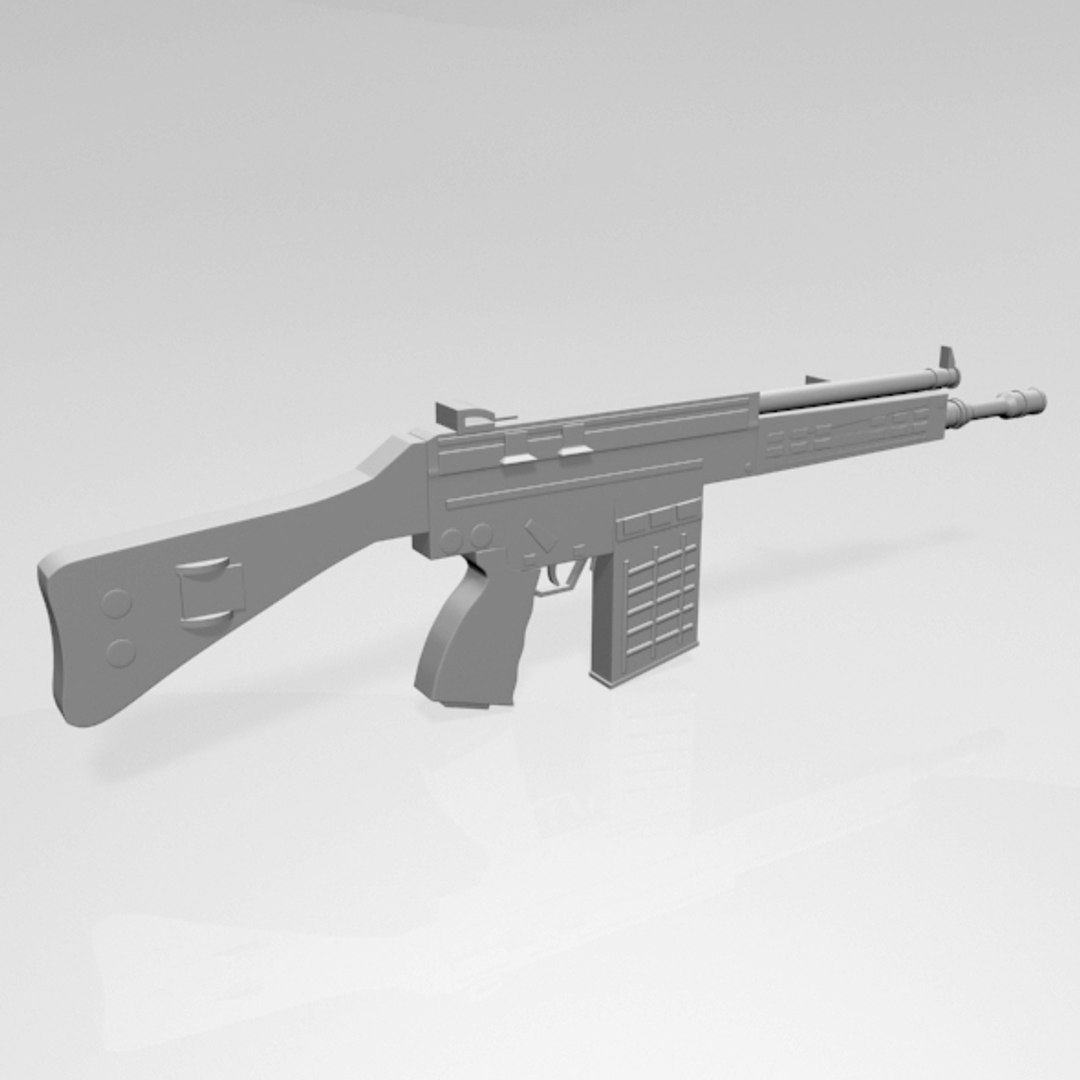 3D Heckler And Koch G3 Rifle 01 Model - TurboSquid 1834505