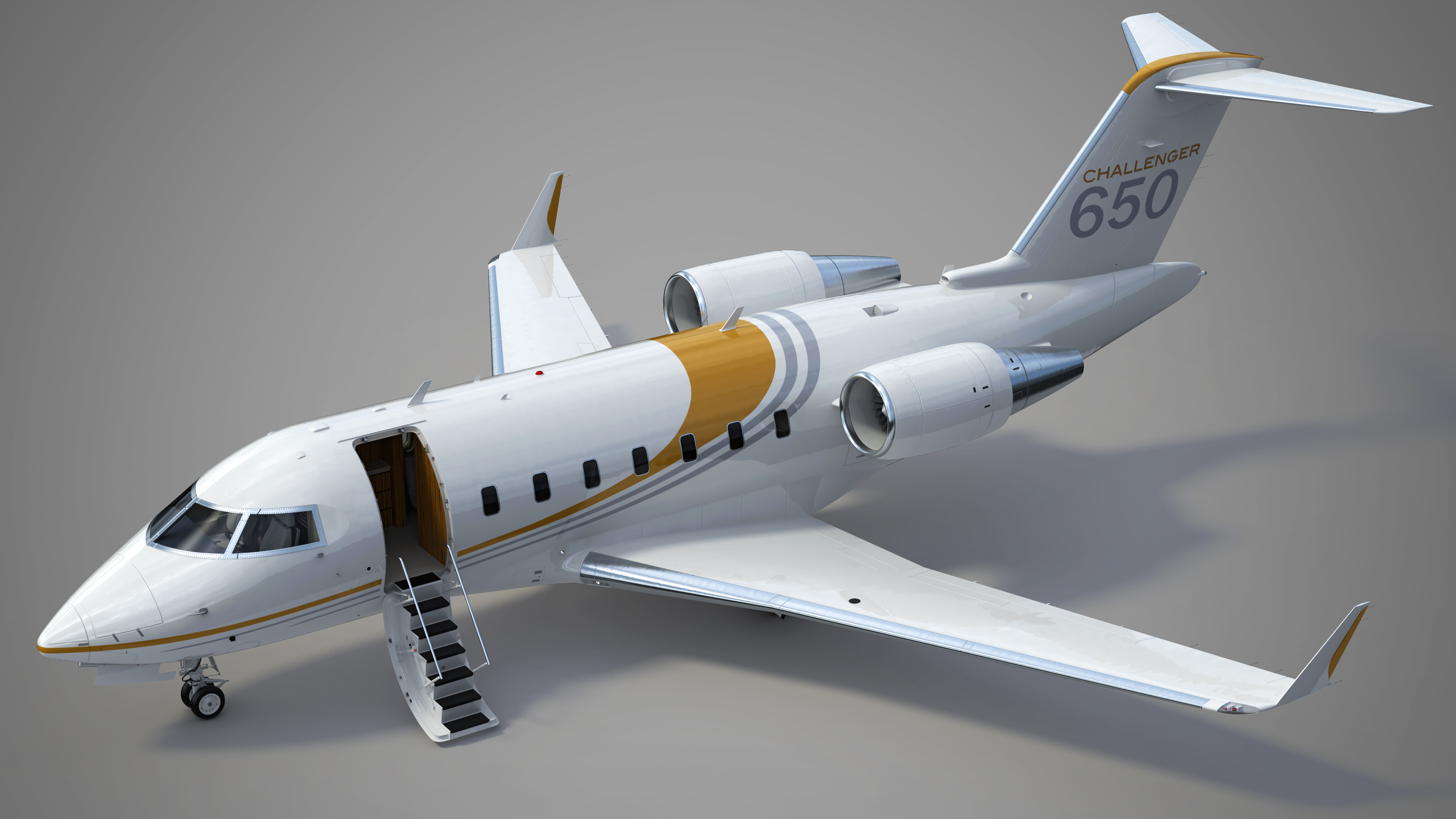 modelo 3d Bombardier Challenger 650 Avión de negocios - TurboSquid 2108089