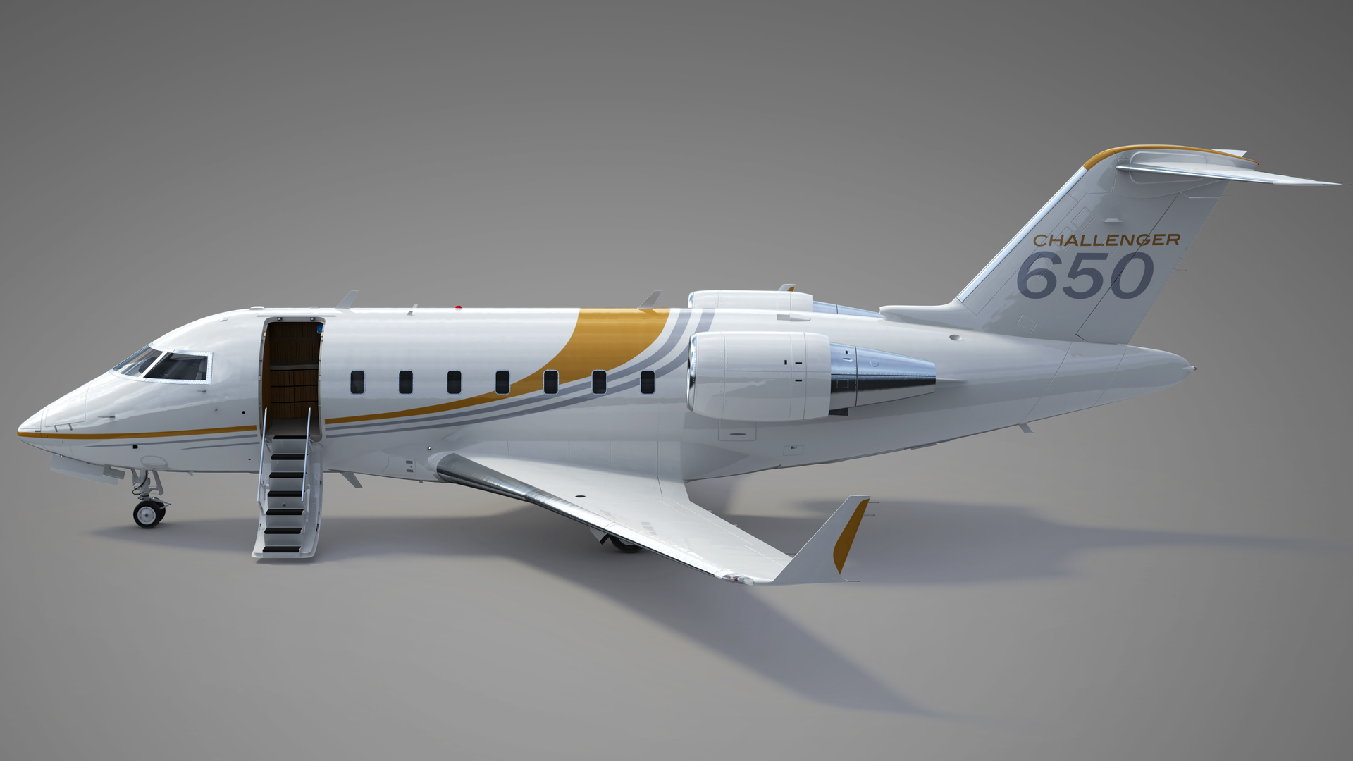 3D модель Бизнес-джет Bombardier Challenger 650 - TurboSquid 2108089