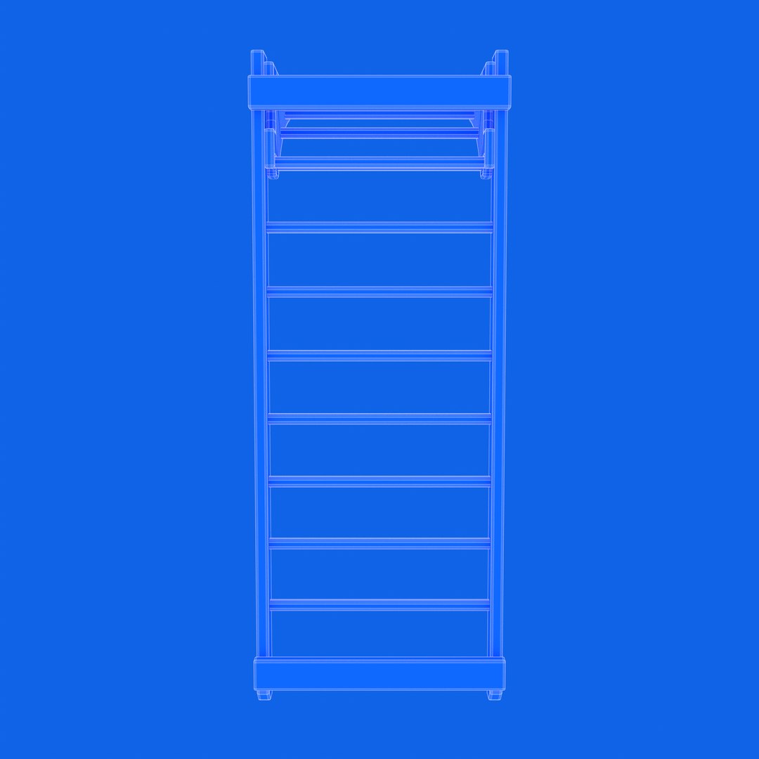 3D Model Swedish Ladder Wall - TurboSquid 2423985