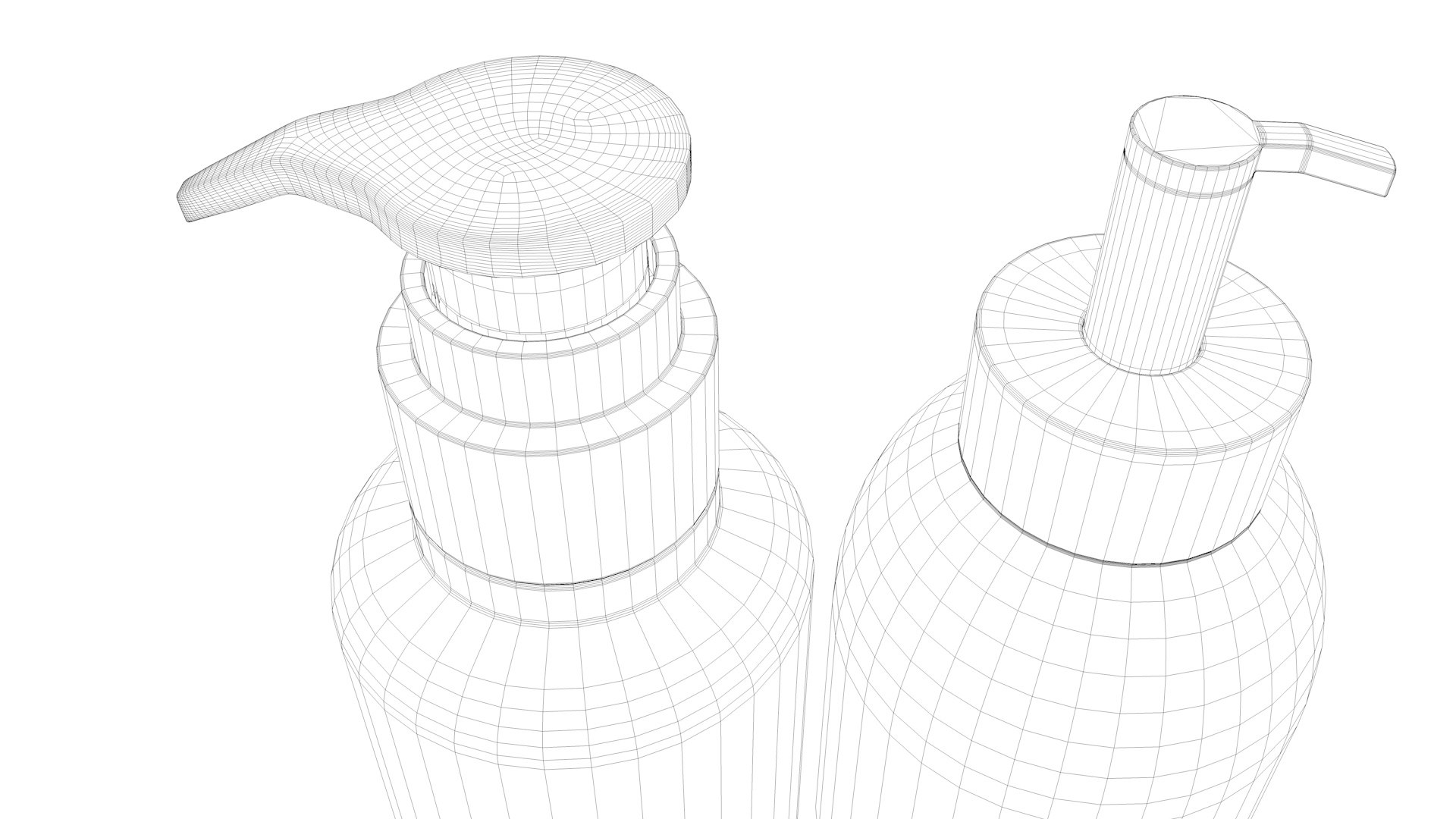 3D Cosmetic container 2 model - TurboSquid 1809570