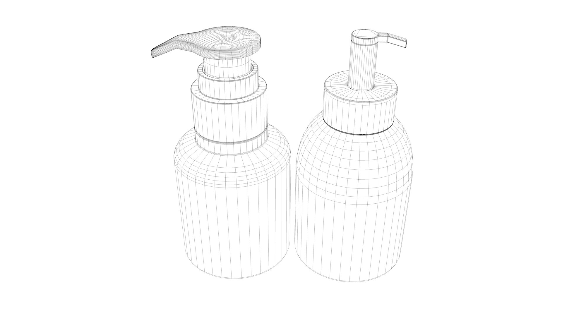 3D Cosmetic container 2 model - TurboSquid 1809570