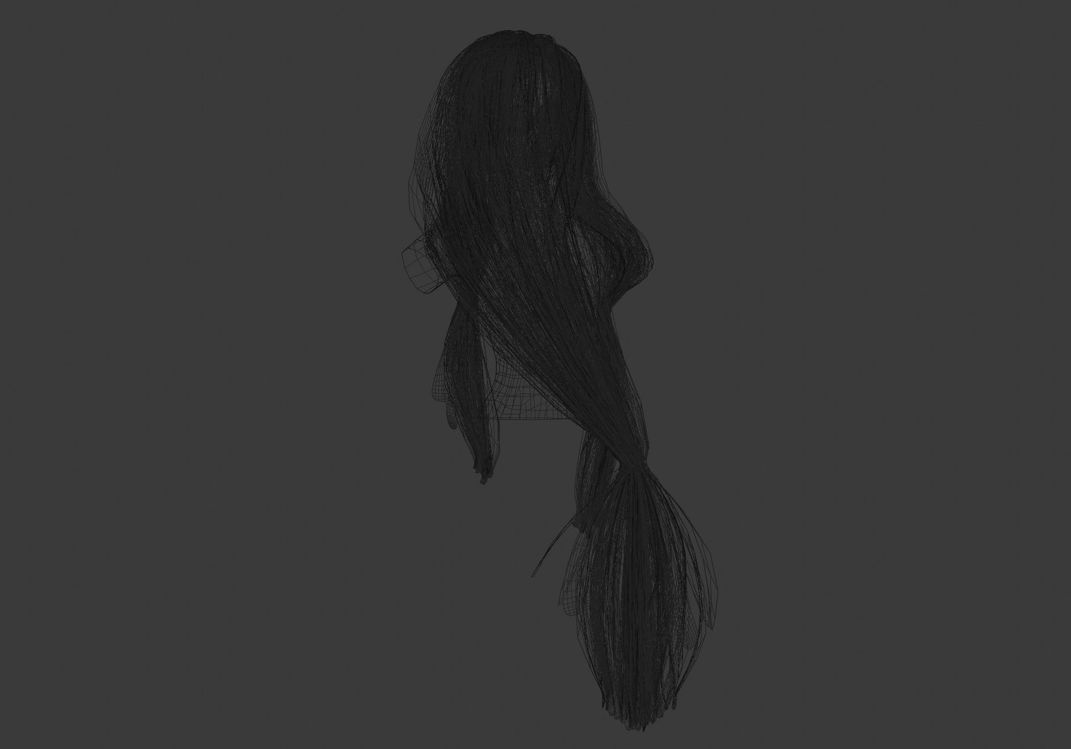 Pigtail Side Hairstyle Model - TurboSquid 1940101