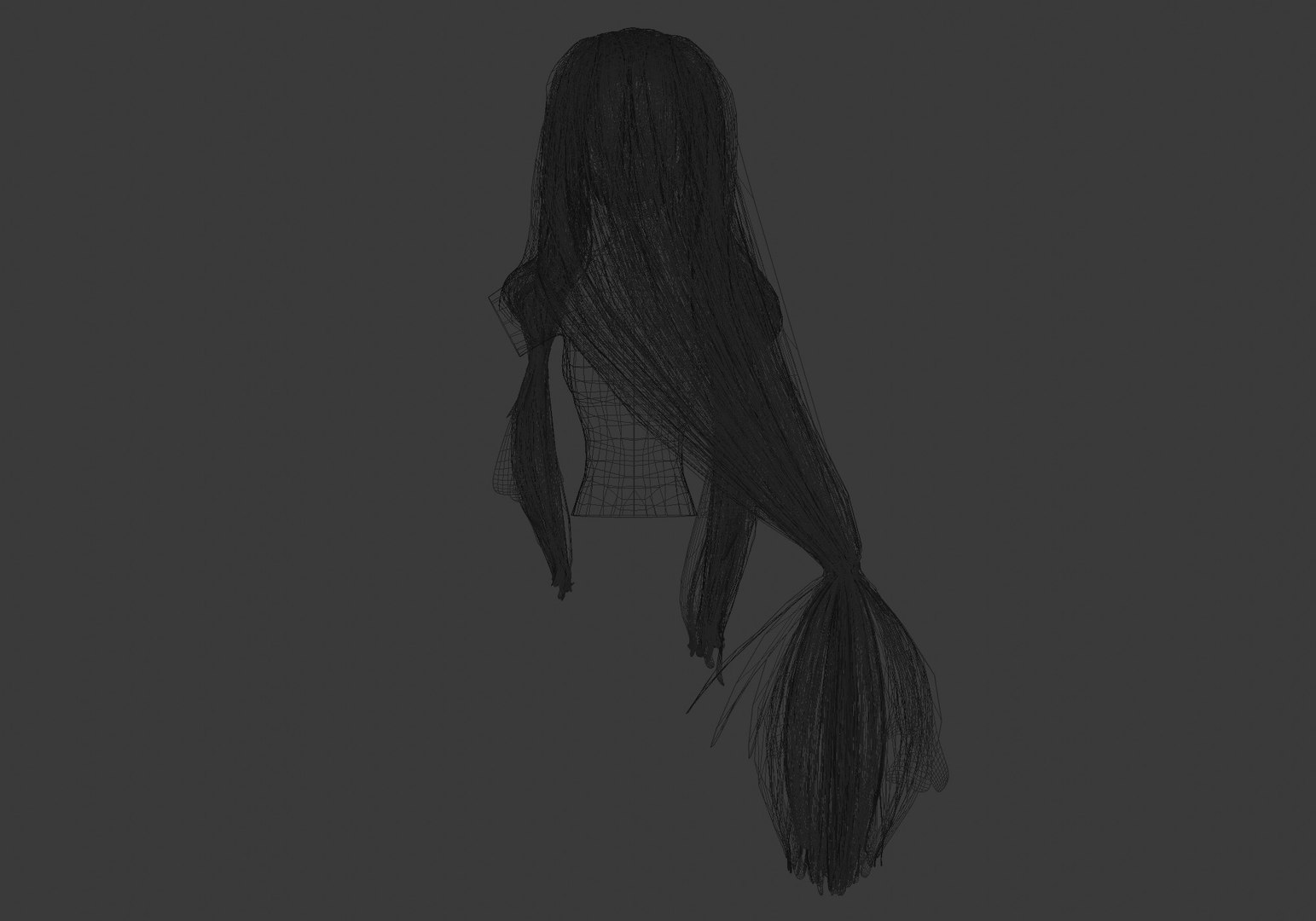 Pigtail Side Hairstyle Model - TurboSquid 1940101