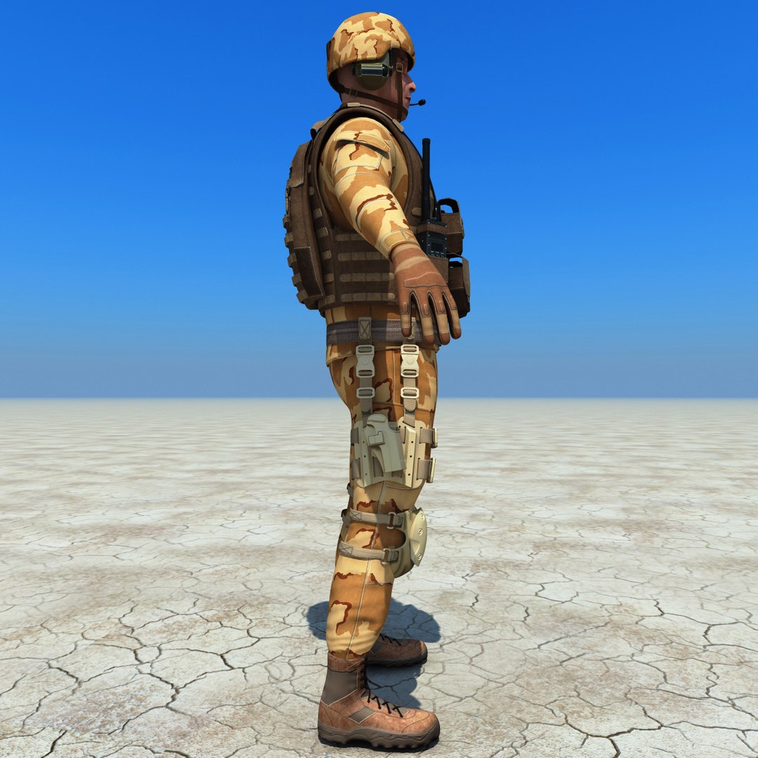 3d sas soldier rigged