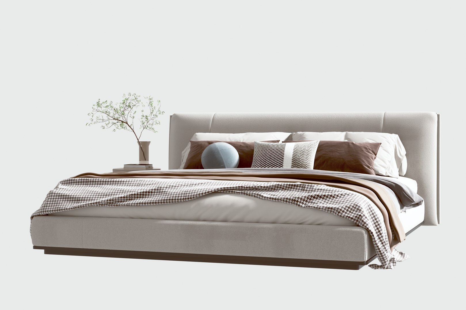 3D Photorealistic Double Bed model - TurboSquid 2144008