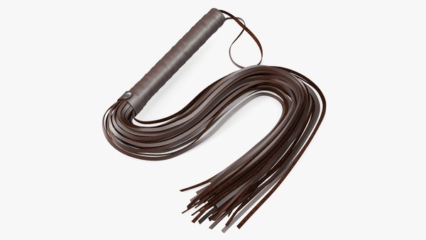 modelo 3d Folded Short Whip Brown Leather - TurboSquid 2029490