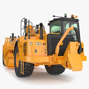 도로 스크레이퍼 3D 모델 다운로드 용 | TurboSquid