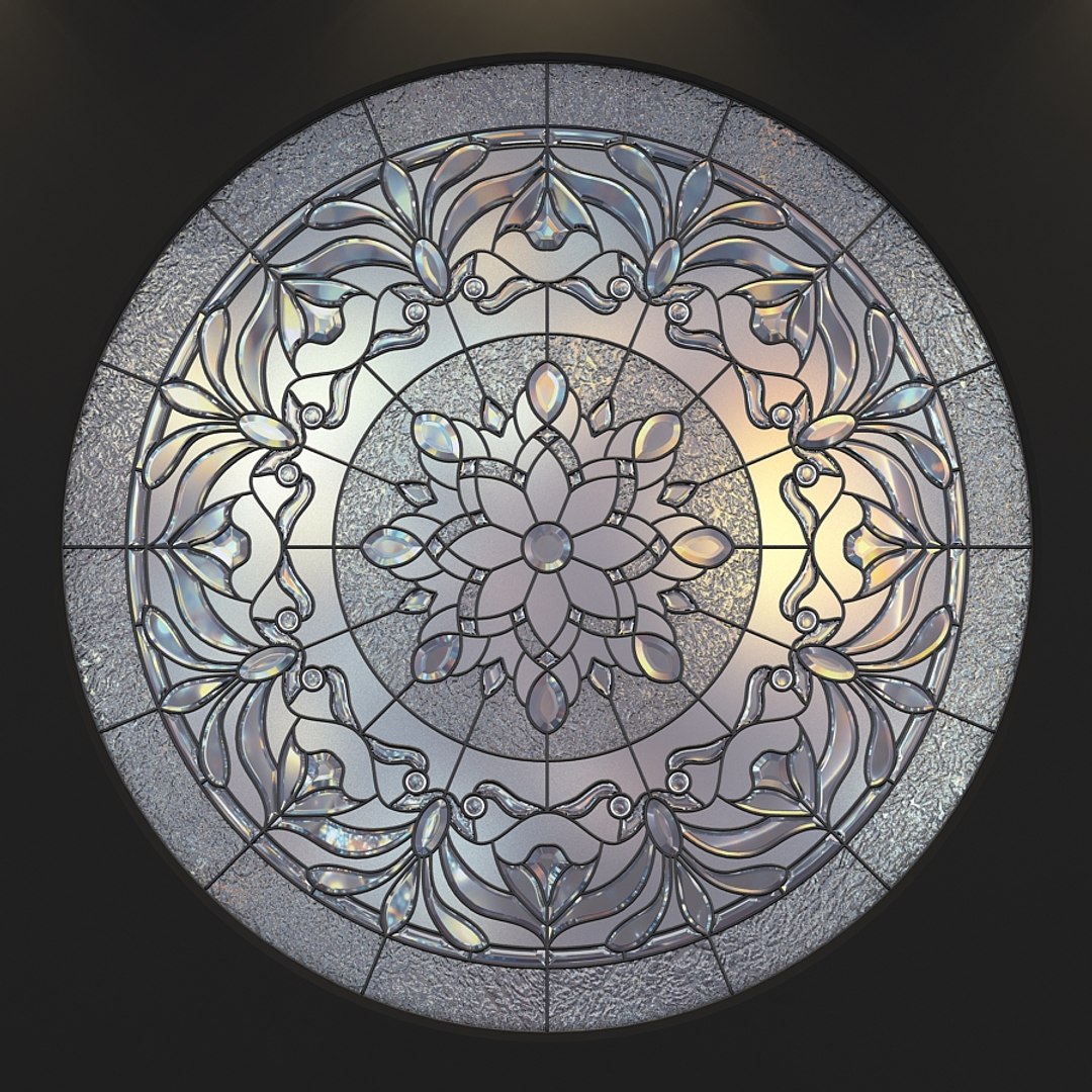 stained glass 3d x