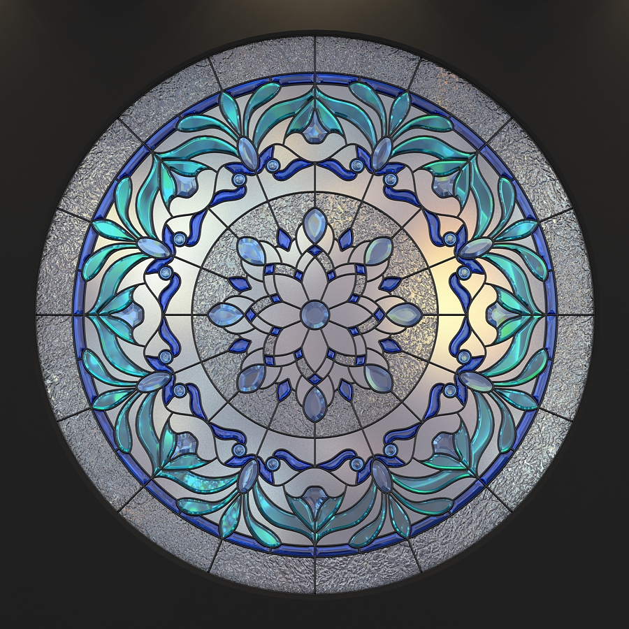 stained glass 3d x