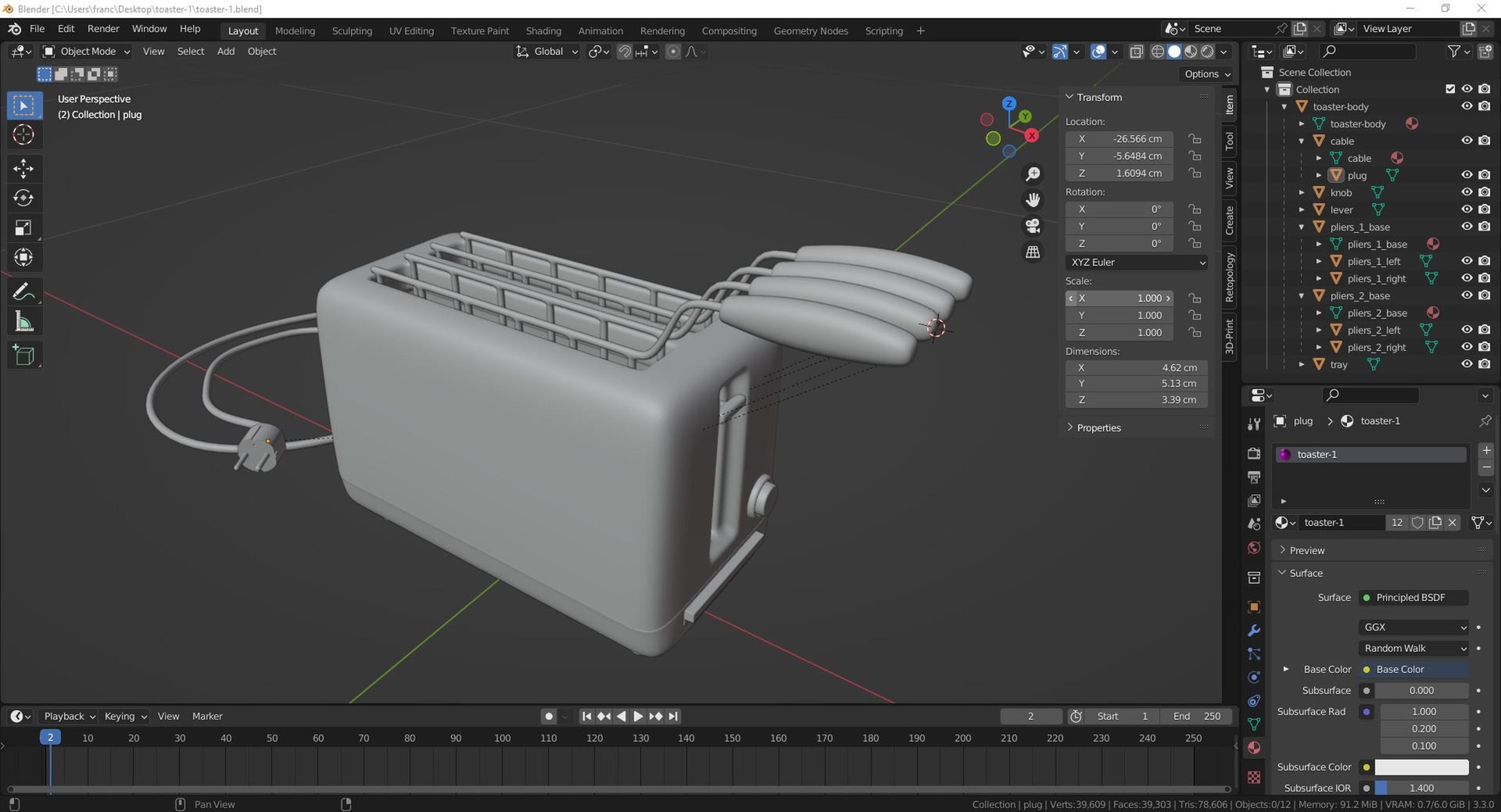 3D Model Toaster 1 - TurboSquid 1975495
