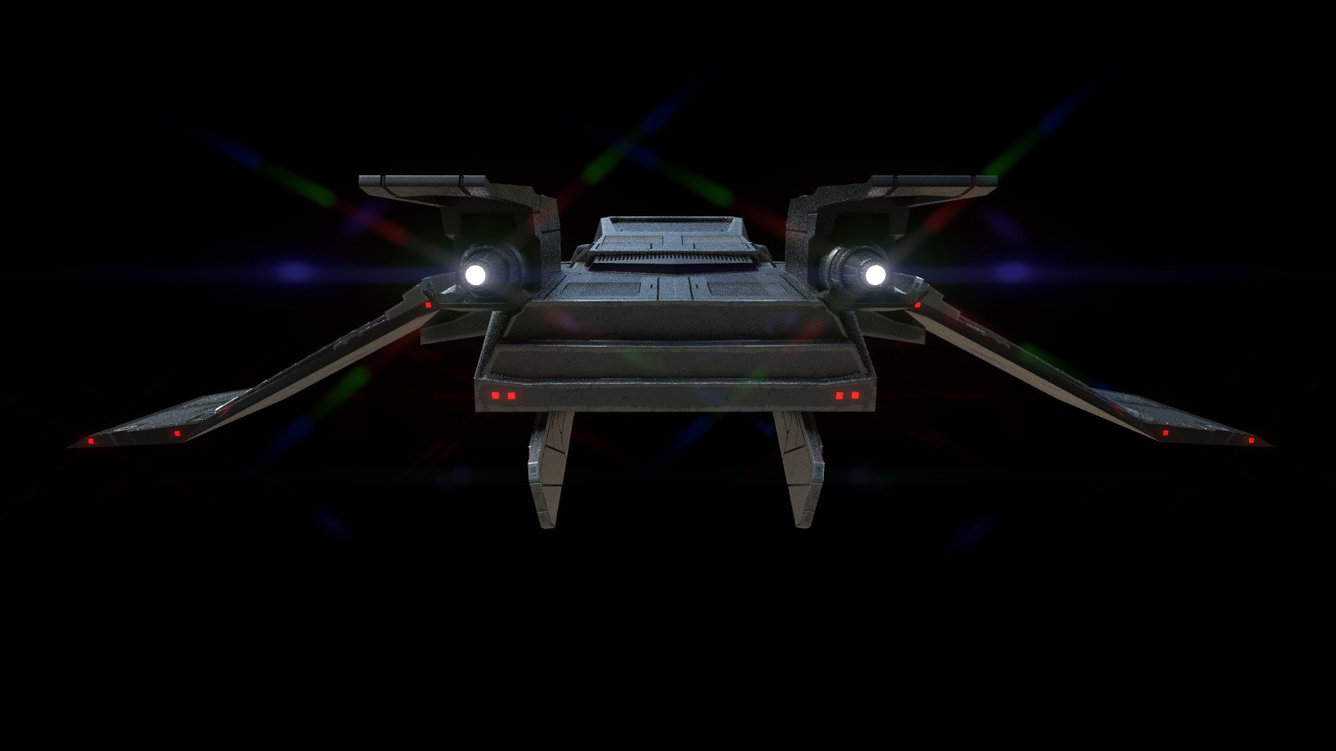 3D Model Alien Fighter Spaceship - TurboSquid 1991077