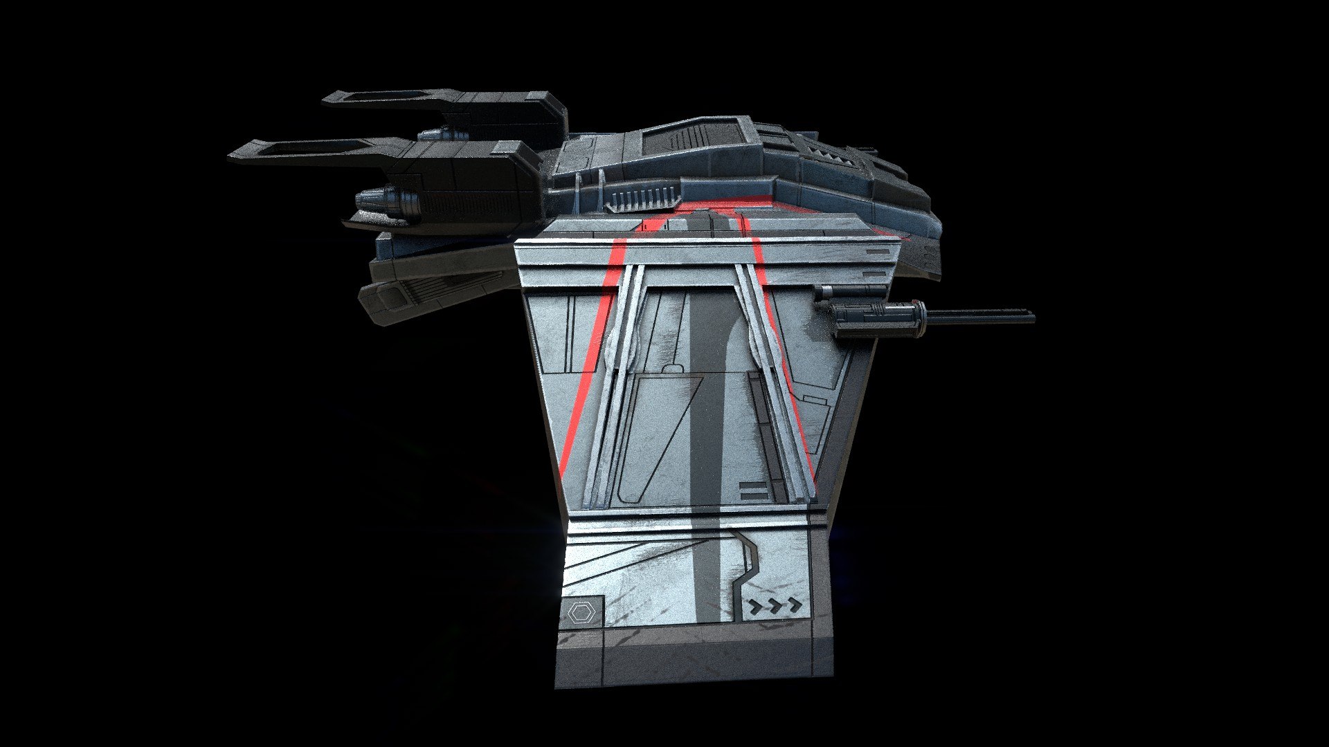 3D Model Alien Fighter Spaceship - TurboSquid 1991077