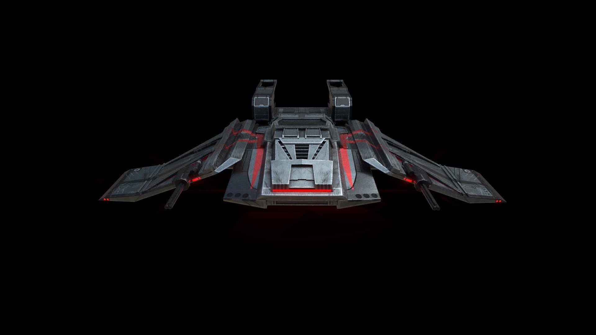3D Model Alien Fighter Spaceship - TurboSquid 1991077