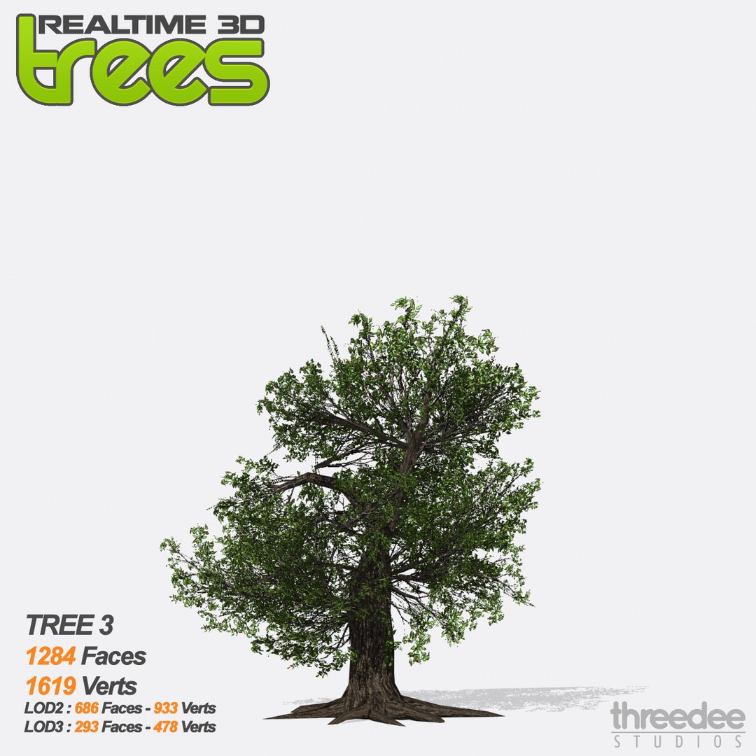 3d Model Realtime Trees V1