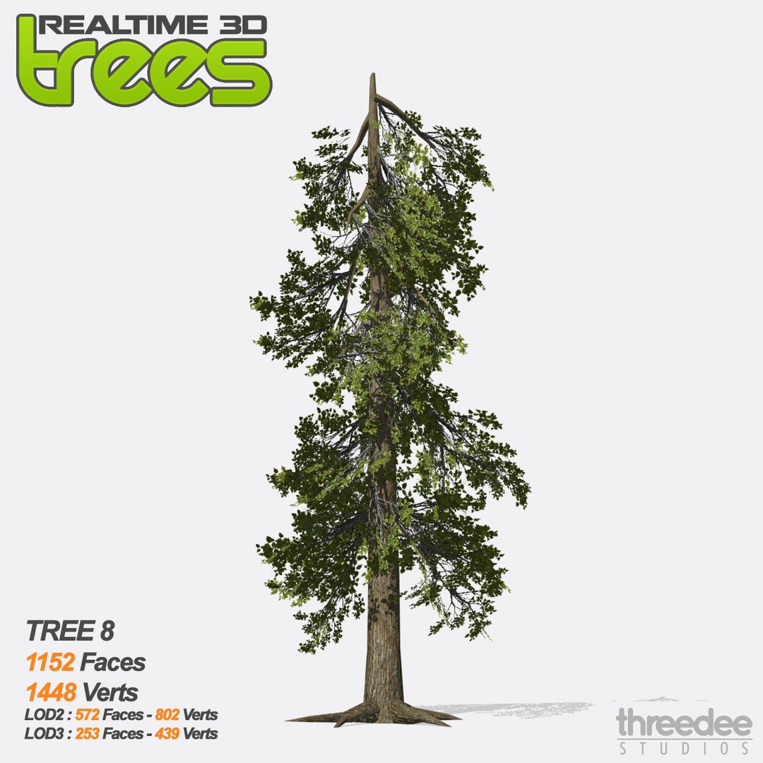 3d Model Realtime Trees V1