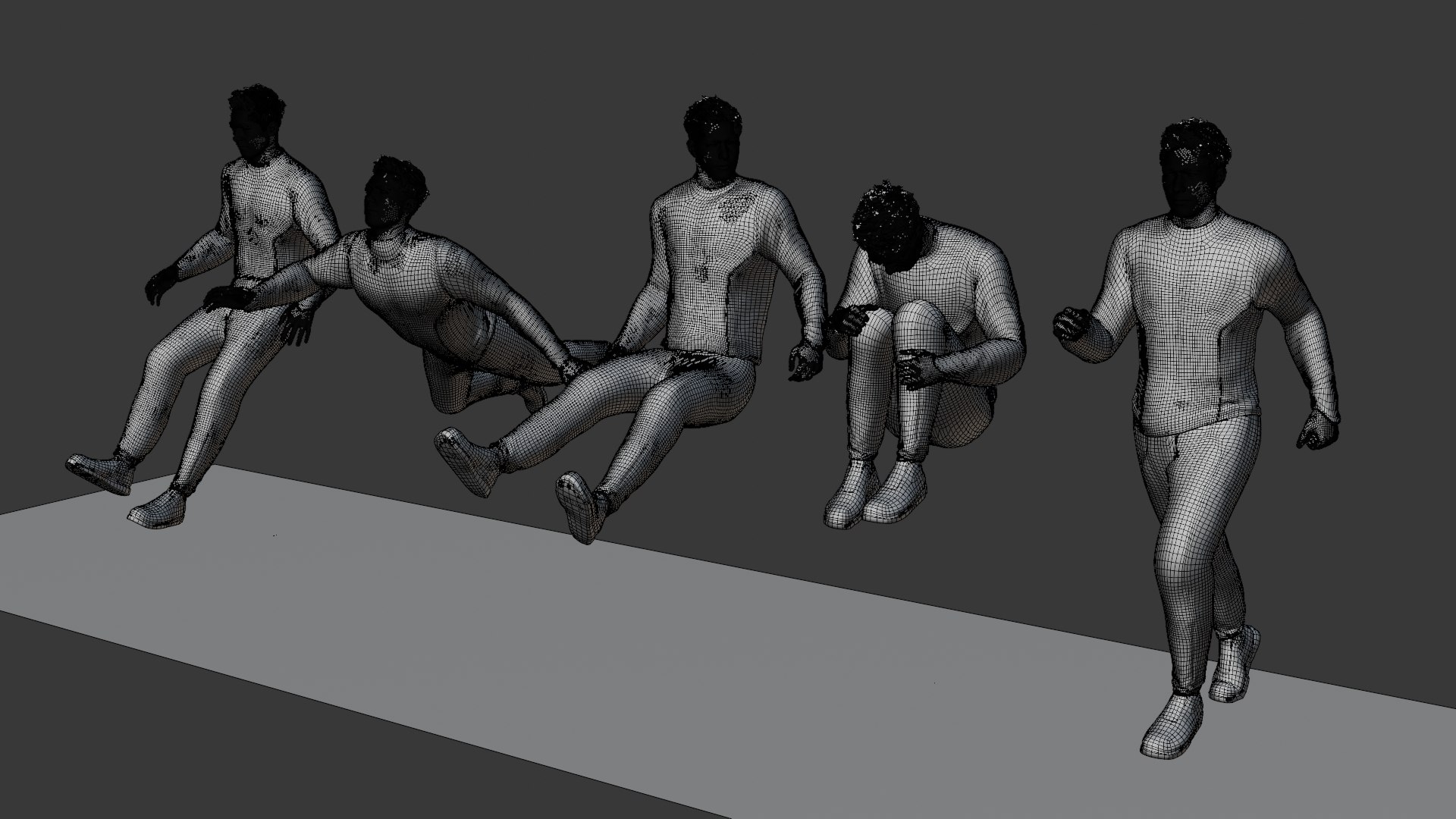 Zero Gravity Poses 3D Model - TurboSquid 2372452