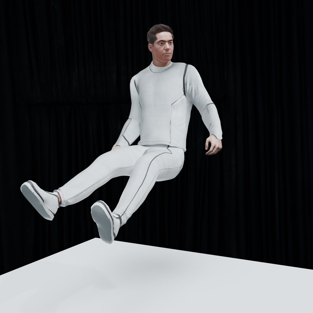 Zero Gravity Poses 3D Model - TurboSquid 2372452