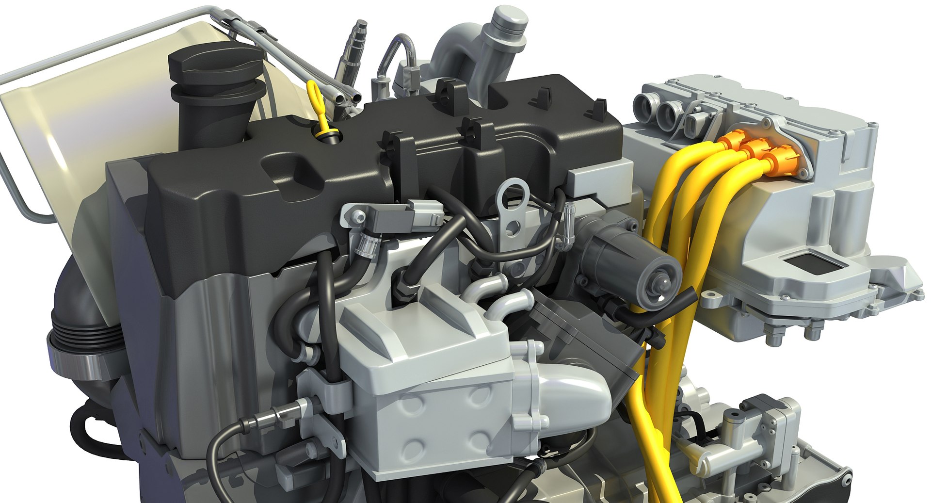 volkswagen xl1 engine 3d model