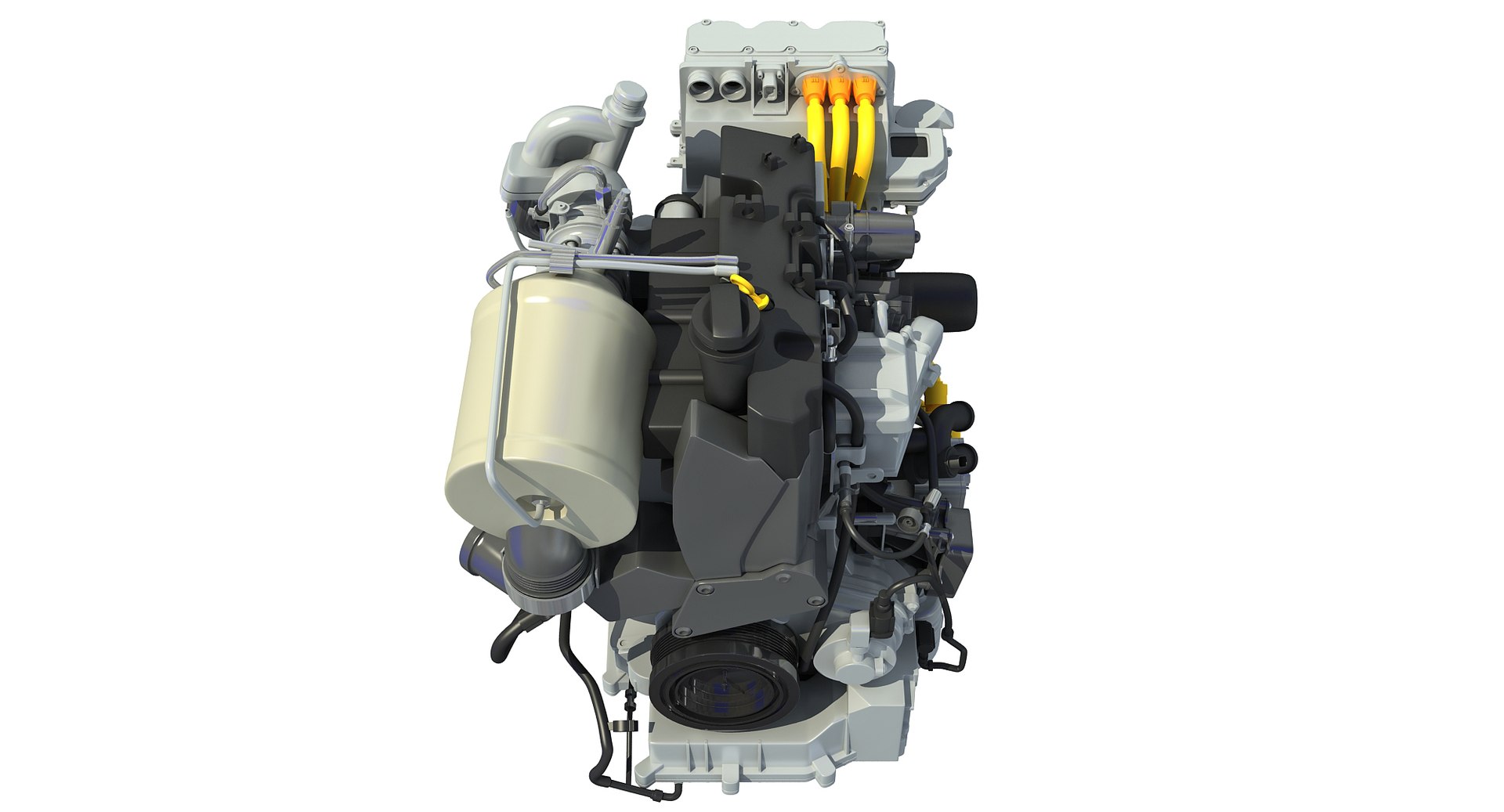 volkswagen xl1 engine 3d model
