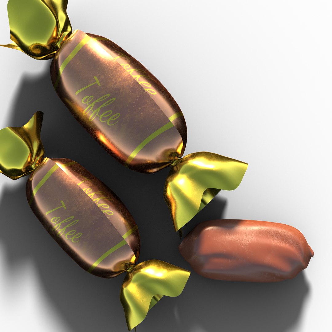 3D Caramel Toffee - TurboSquid 2087400