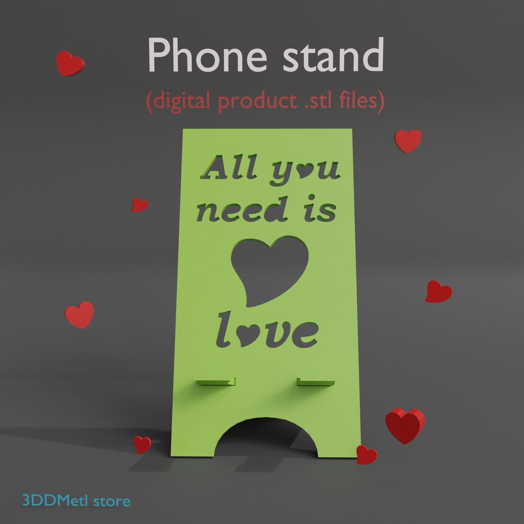 Phone Stand All You Need Stl Files 3D Model - TurboSquid 2347779