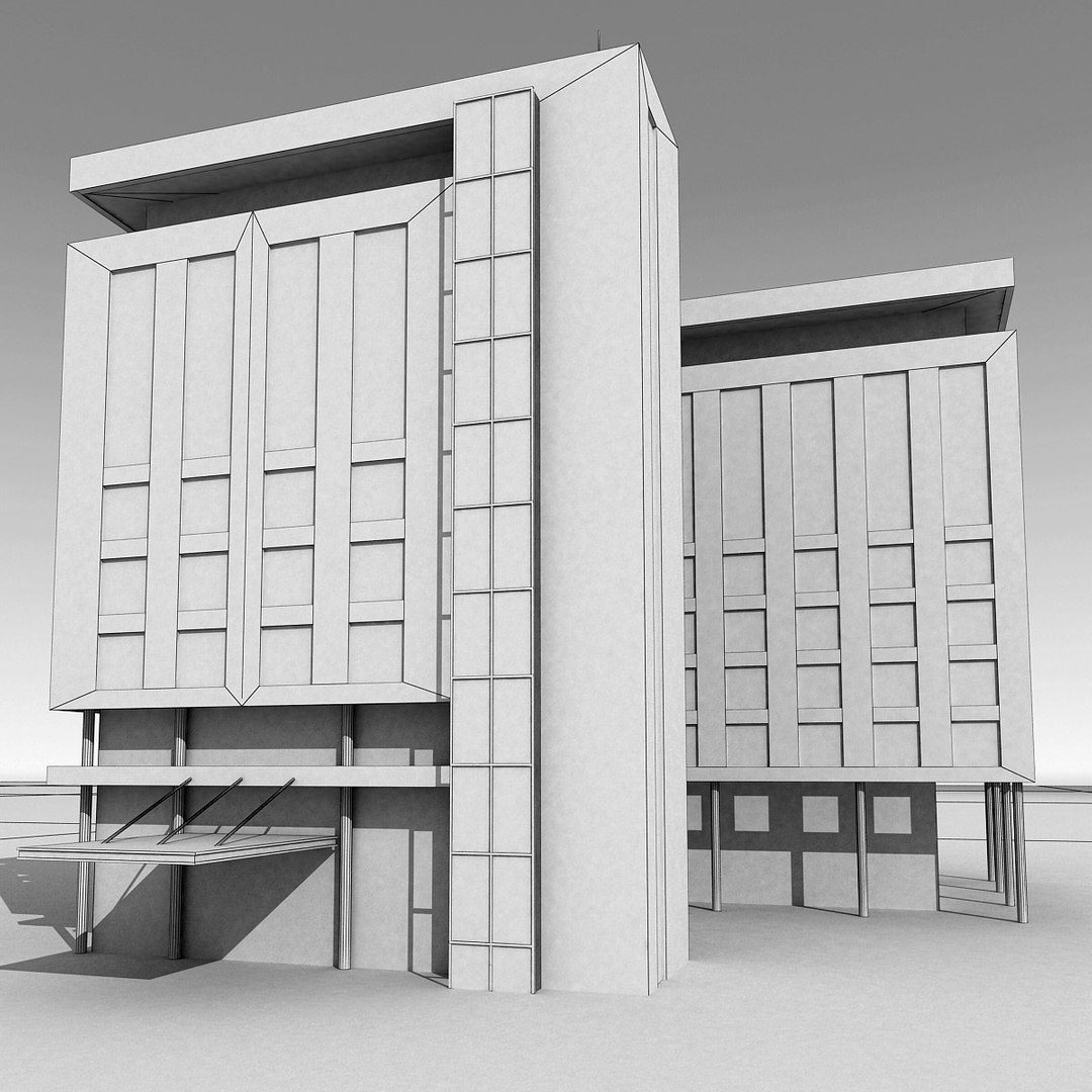 3d Modern Building Model