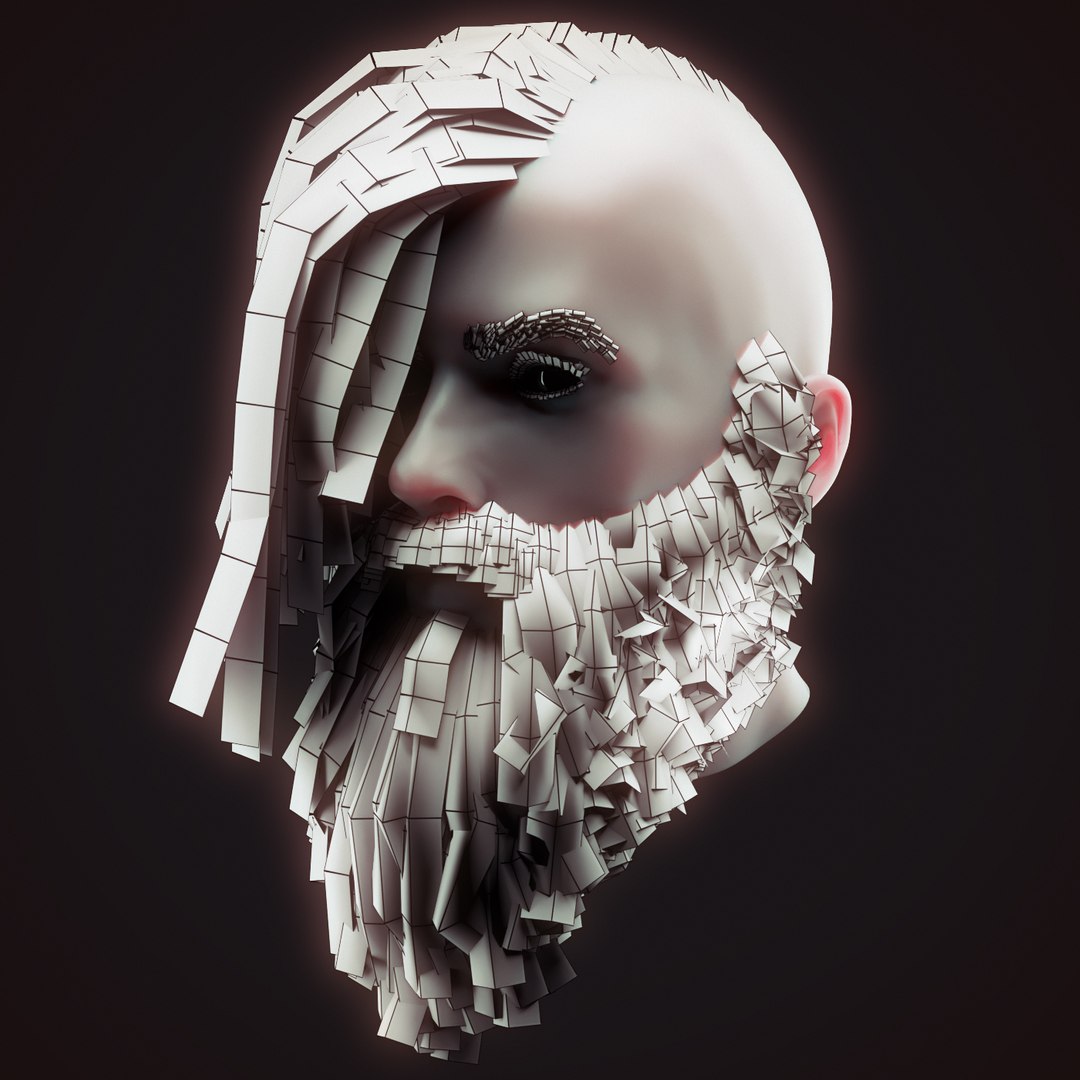 Head Hair Kit 4 3D Model - TurboSquid 1512136