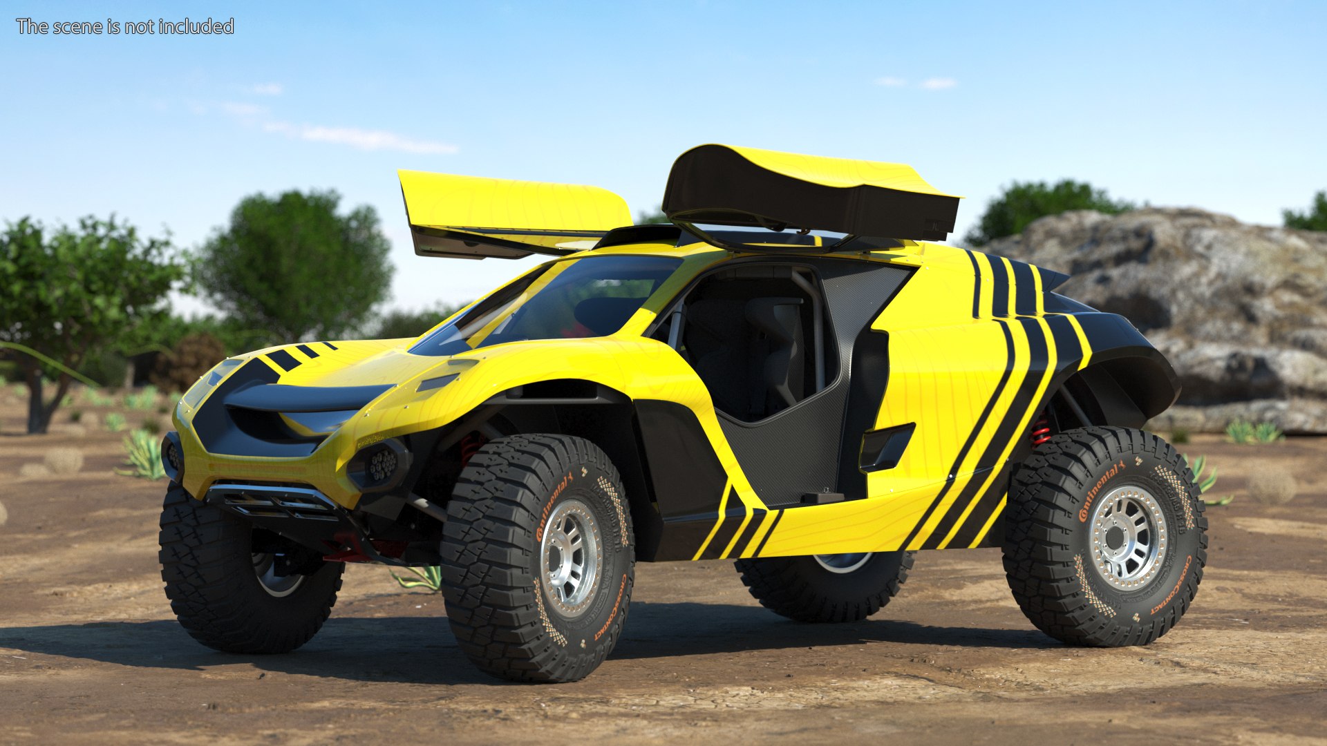 3D Model Extreme E Car Racing Electric SUV Clean Rigged For Cinema ...