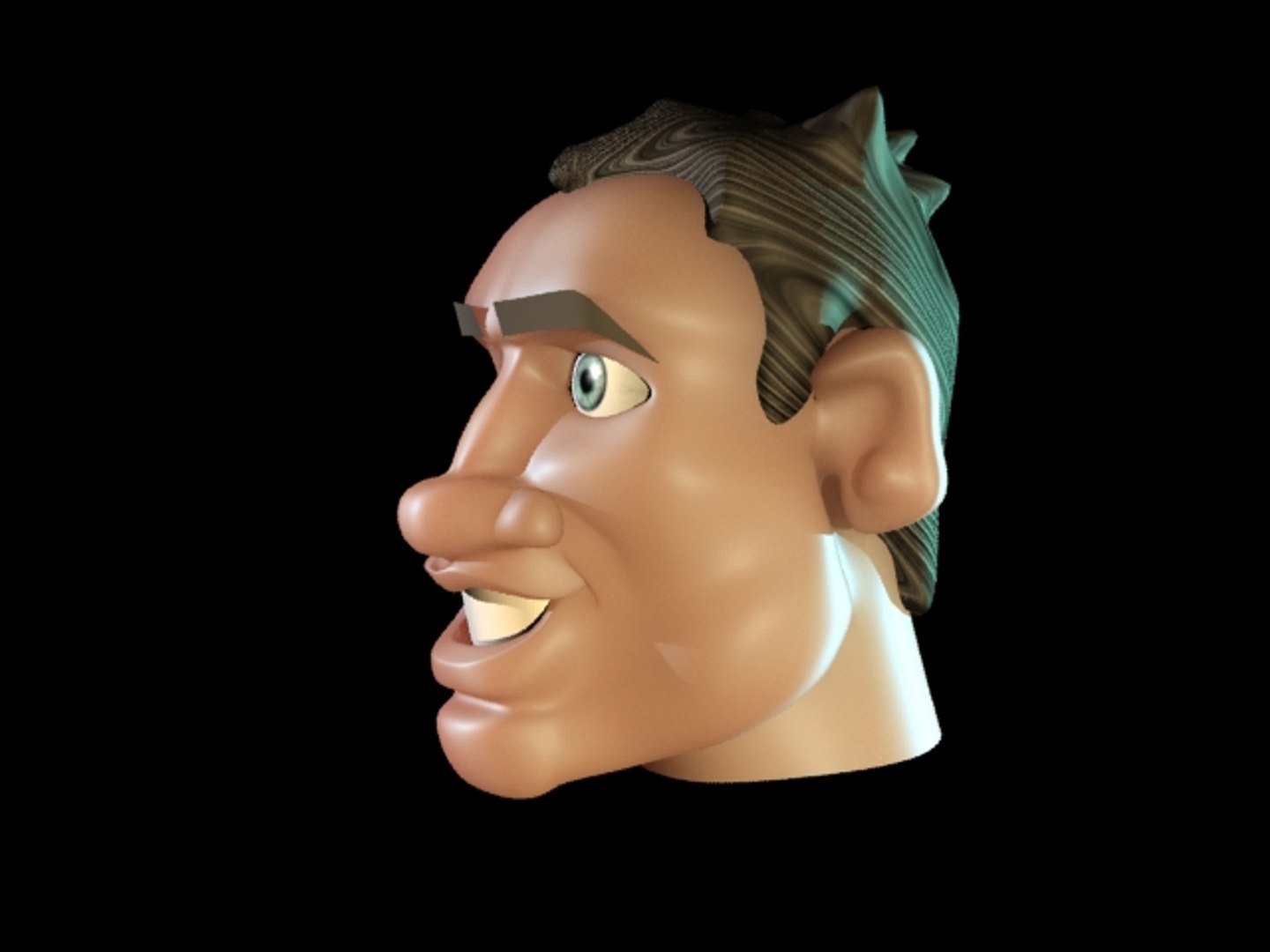 Cartoon Face 3d Max