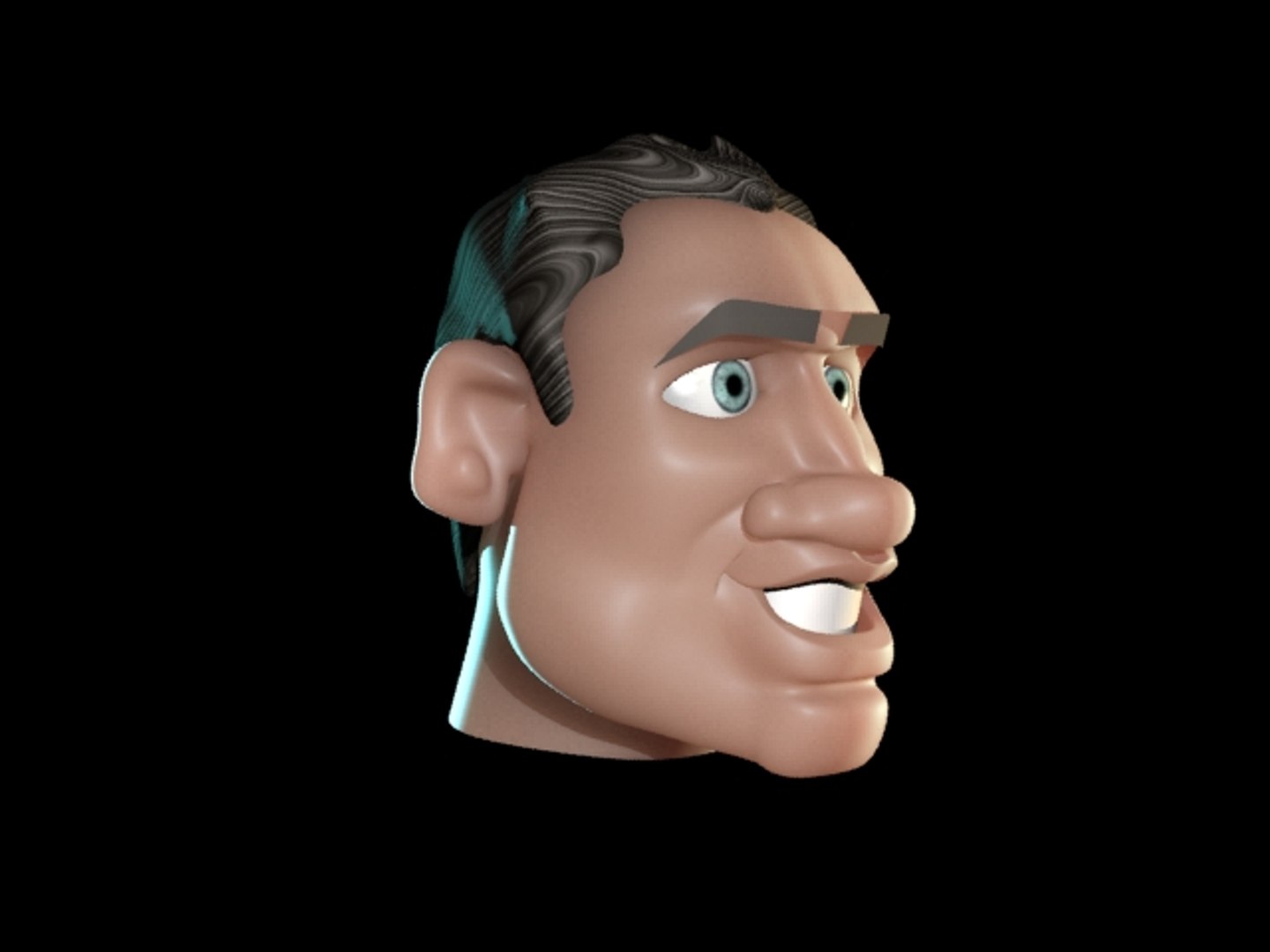 Cartoon Face 3d Max