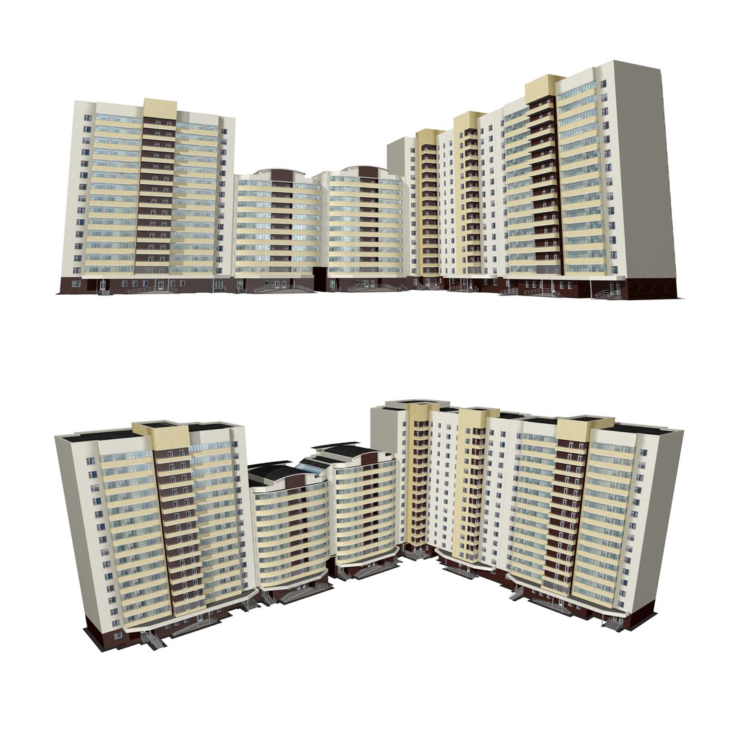 3D residential house multi-storey - TurboSquid 1456848