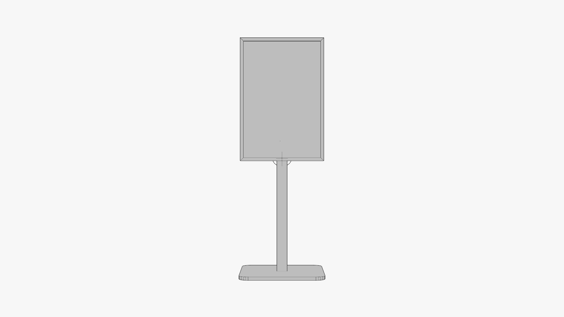 Basic Display Stand - Geometry Only No Textures No Materials 3D Model ...