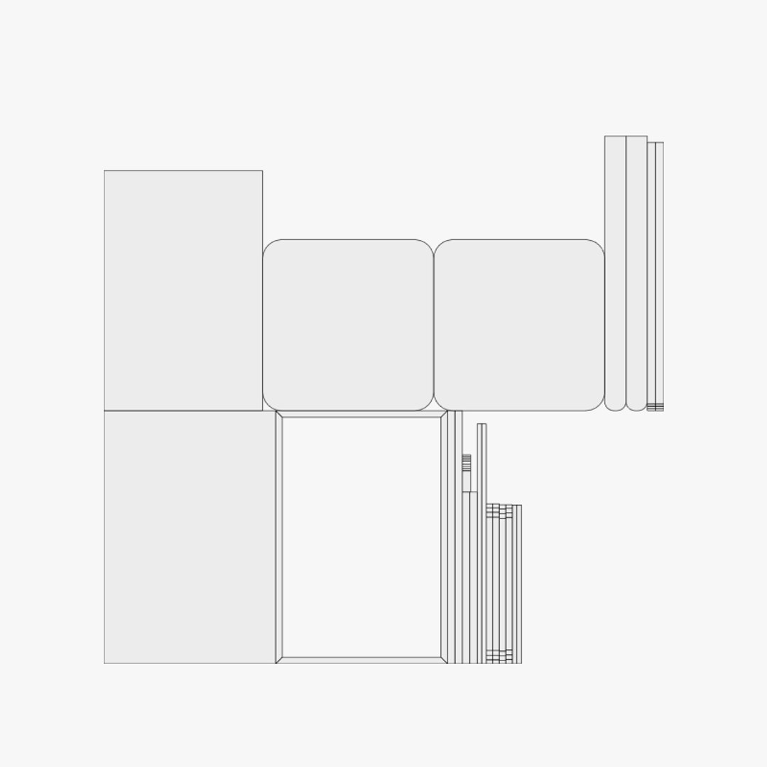 Basic Display Stand - Geometry Only No Textures No Materials 3D Model ...