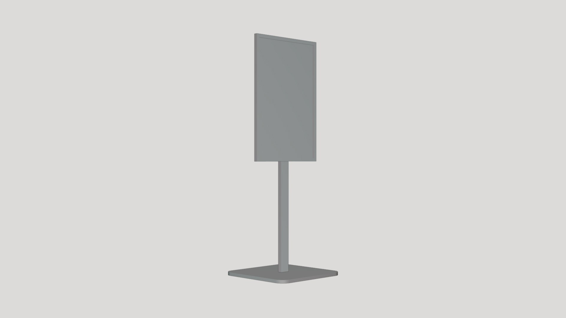 Basic Display Stand - Geometry Only No Textures No Materials 3D Model ...