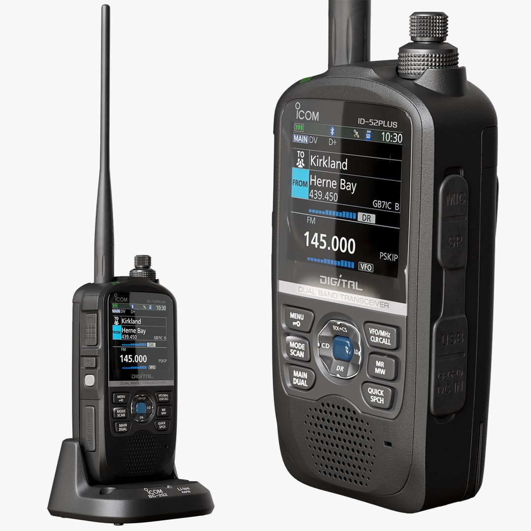 3D Model ICom ID-52a Plus - TurboSquid 2291509