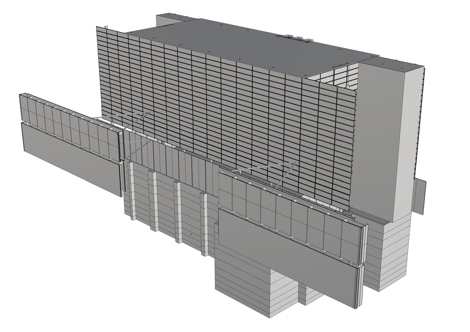Cartier Foundation For Contemporary Art Jean Nouvel Model - TurboSquid ...