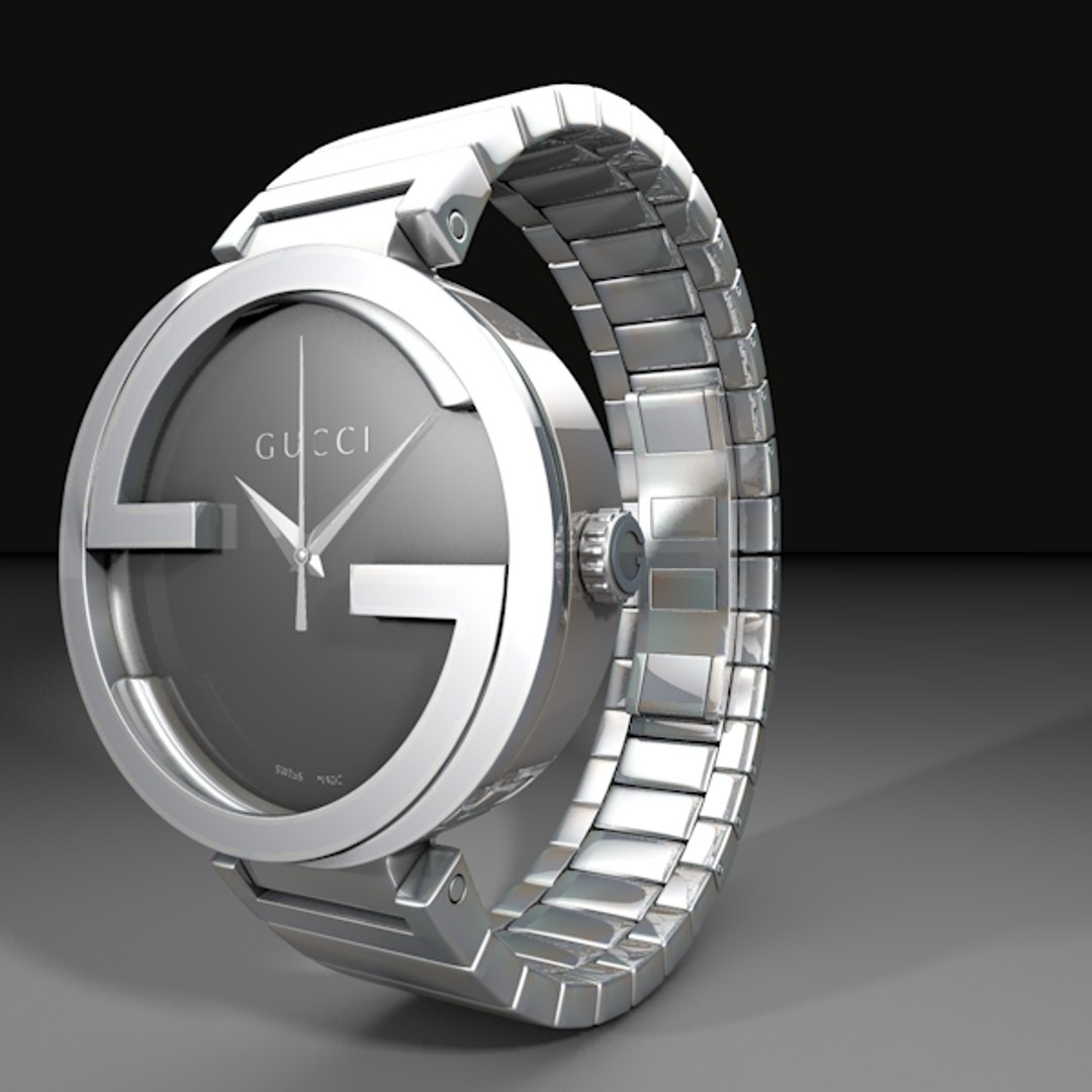 3d Gucci Interlocking Stainless Steel Model