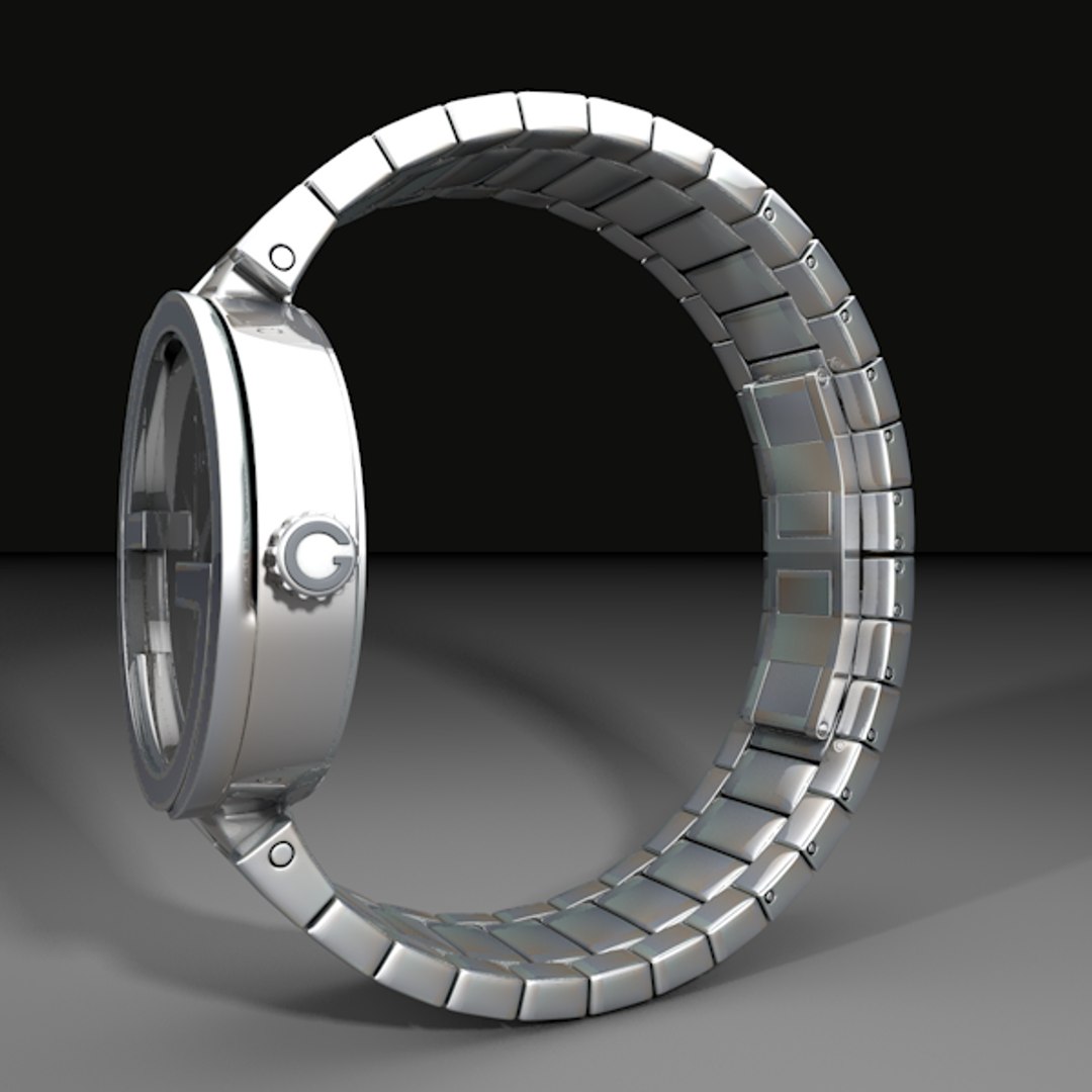 3d Gucci Interlocking Stainless Steel Model