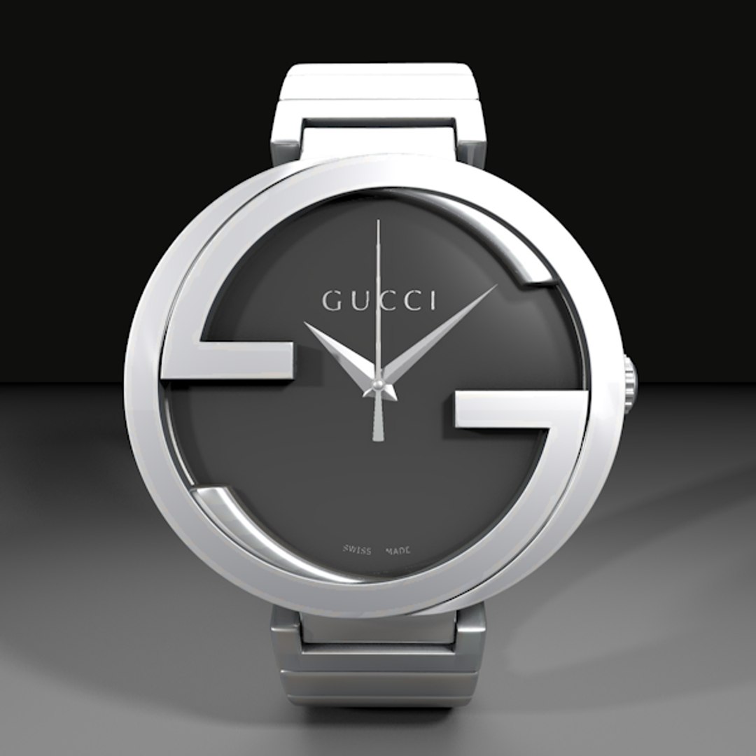 3d Gucci Interlocking Stainless Steel Model