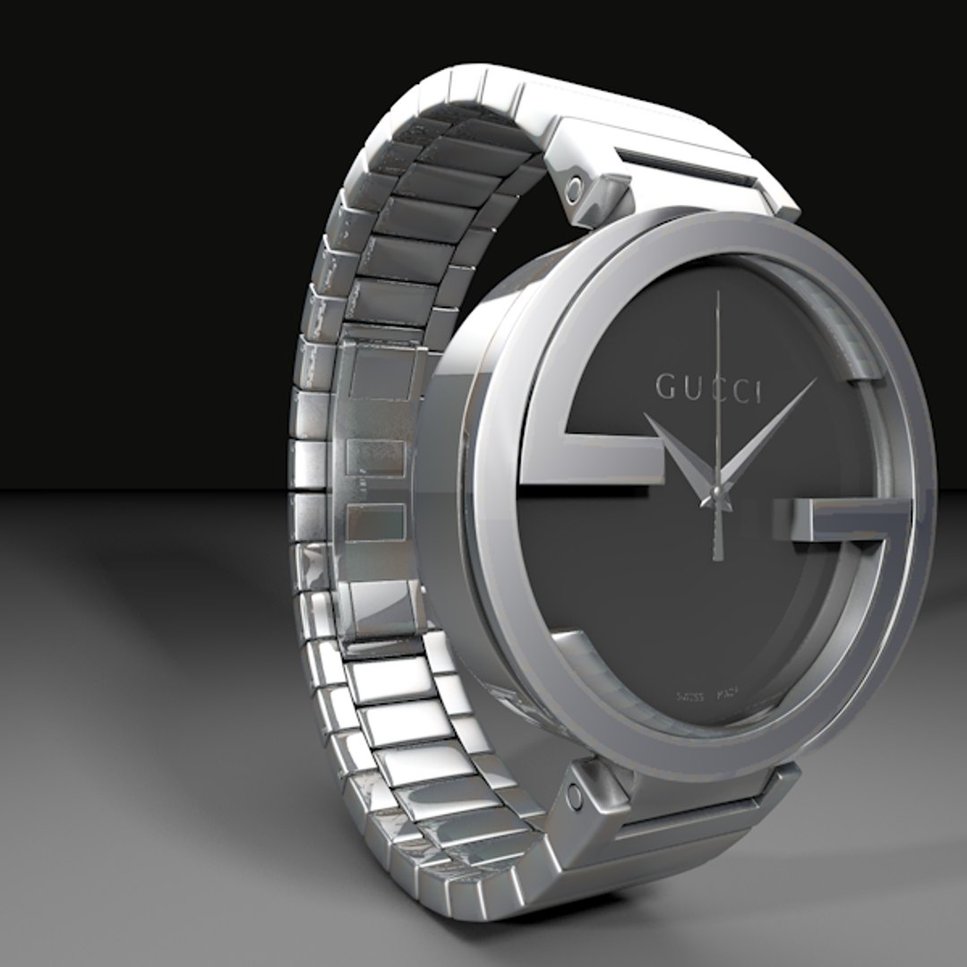 3d Gucci Interlocking Stainless Steel Model