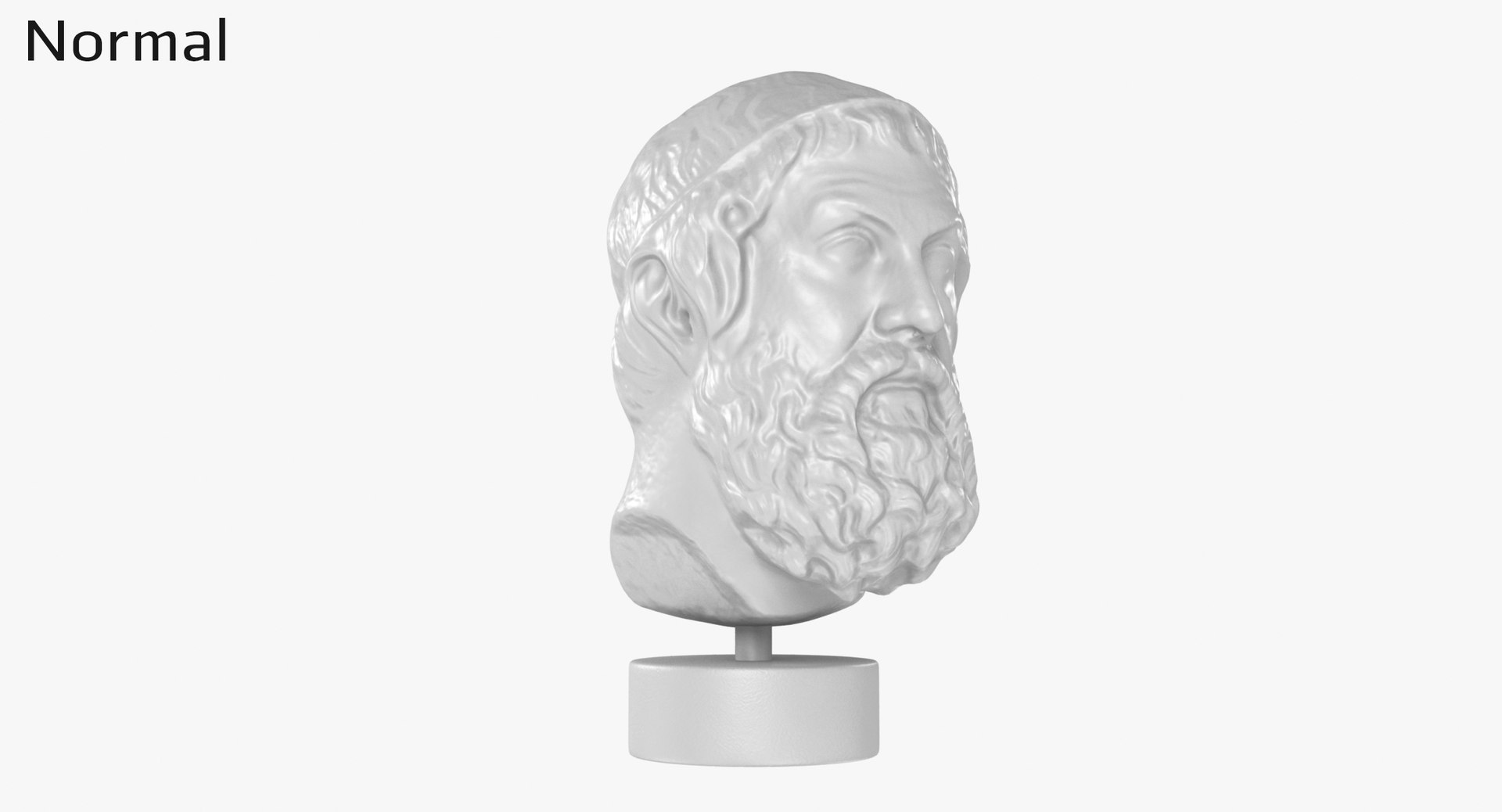 Socrates bust 3D model - TurboSquid 1614695