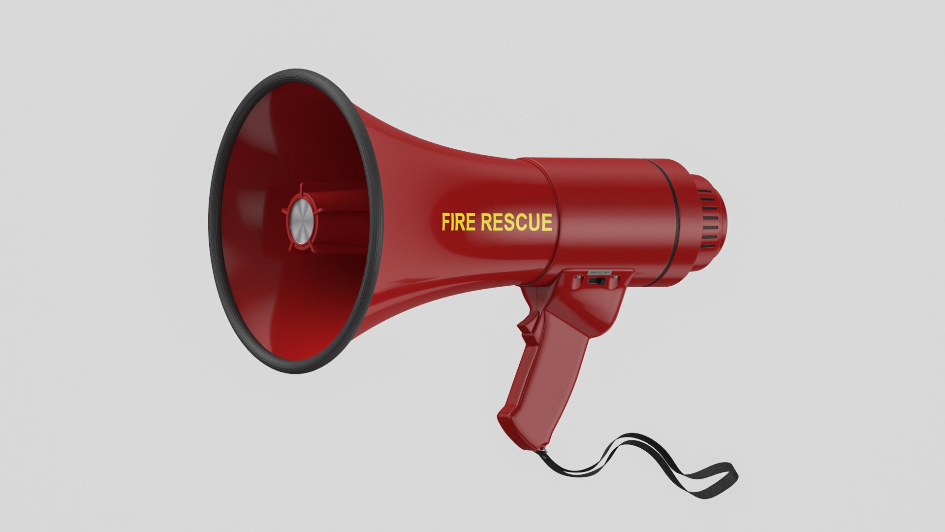 Firemen Megaphone 3D model - TurboSquid 1857134