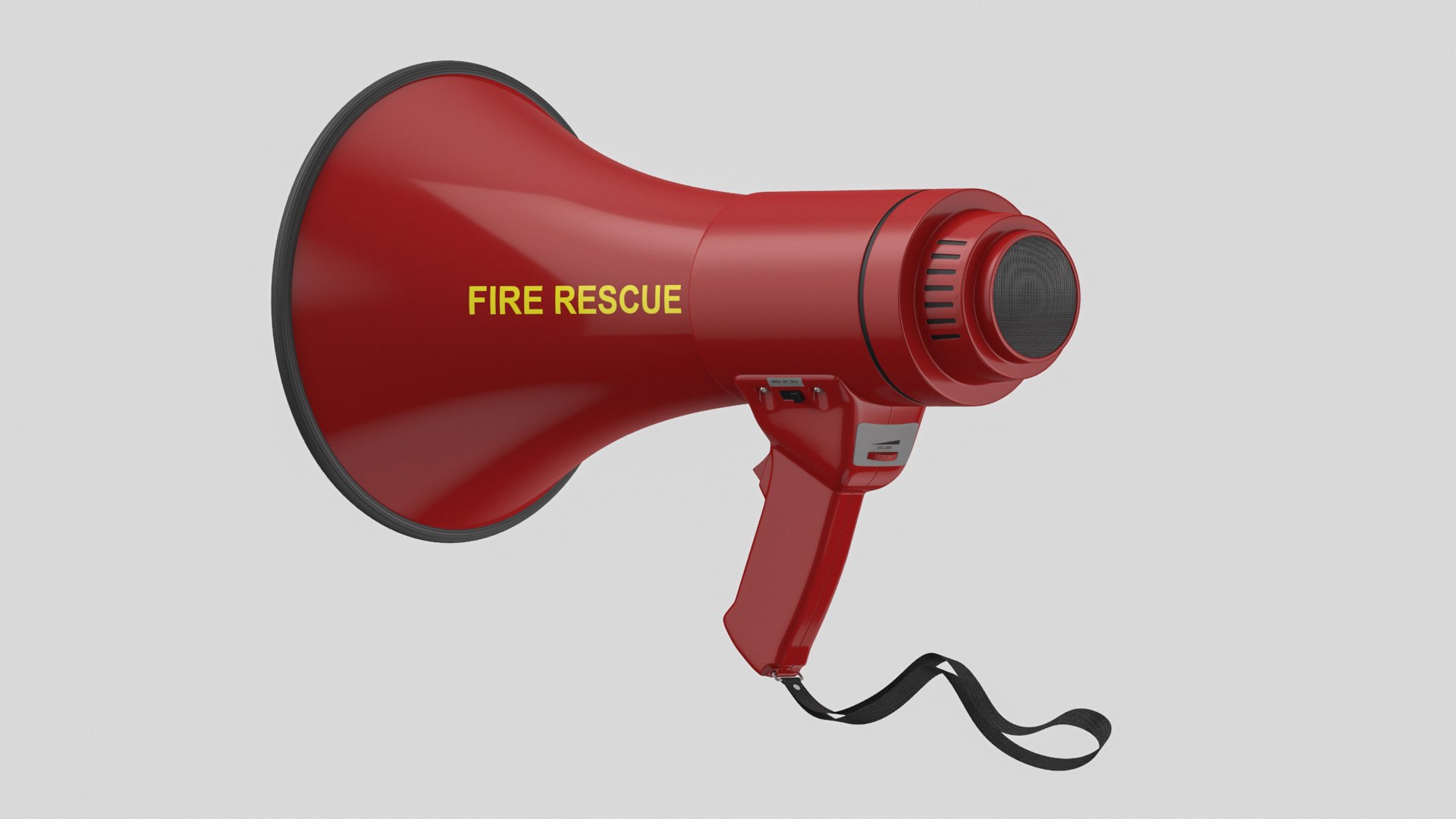 Firemen Megaphone 3D Model - TurboSquid 1857134