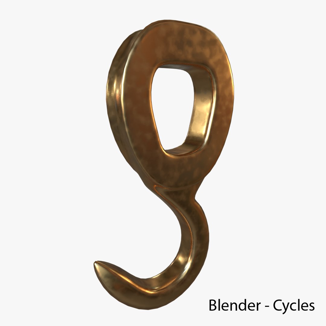 3D Old Metal Hook Model - TurboSquid 1368518