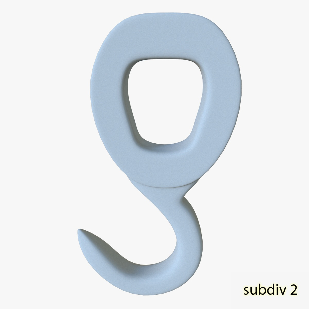 3D Old Metal Hook Model - TurboSquid 1368518