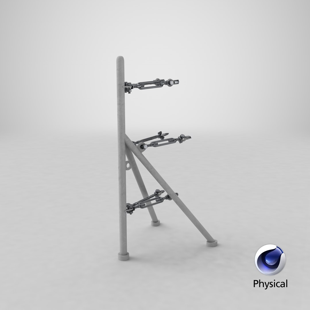 3D Model Ship Handrails Post V1 - TurboSquid 2103581