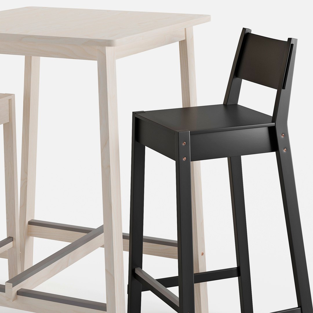 Bar Table Chair Norraker Model - TurboSquid 1449582