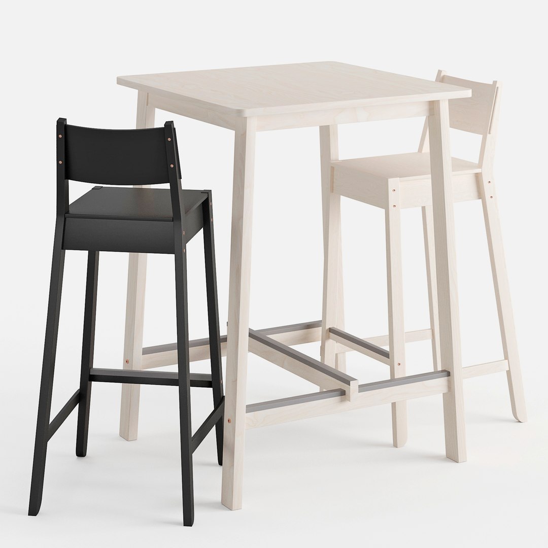Bar Table Chair Norraker Model - TurboSquid 1449582