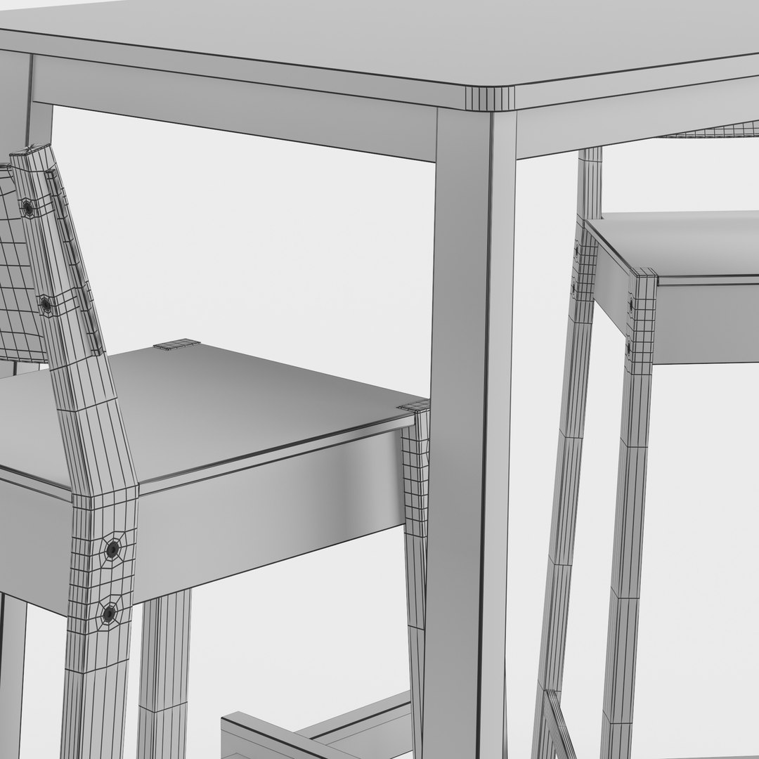Bar Table Chair Norraker Model - TurboSquid 1449582